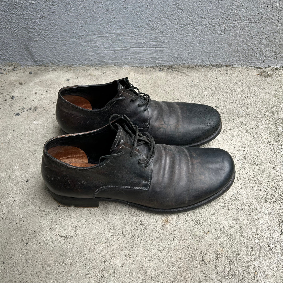 Layer-0 Special Order Brown Leather Derby Shoes – Asa Nisi Masa